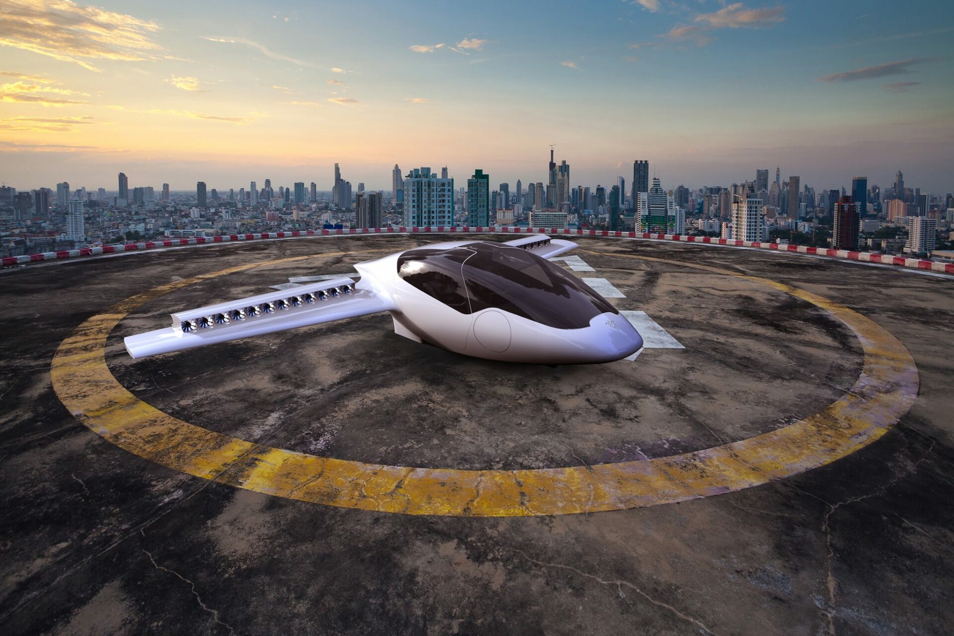 Un mini aereo elettrico a due posti