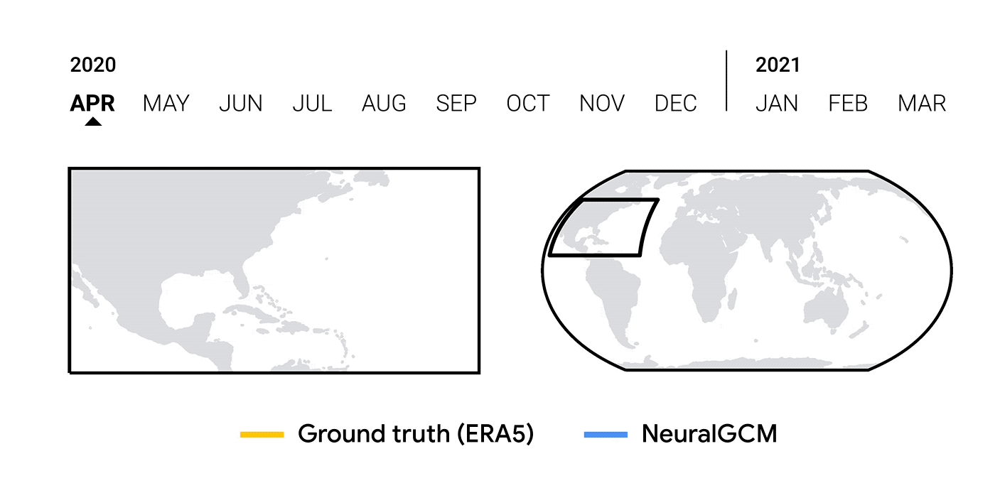 NeuralGCM, il nuovo modello atmosferico disponibile gratuitamente di Google