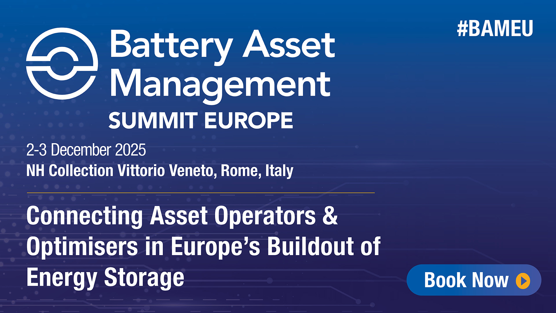 Battery Asset Management Summit Europe 2025